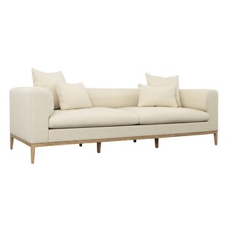 Dora 103" Upholstered Sofa, Beige - Bed Bath & Beyond - 40109114