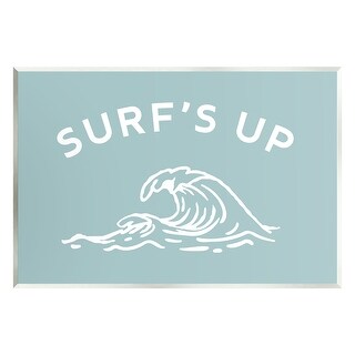 Stupell Surf's Up Sea Wave Wall Plaque Art Design by Lil' Rue - Bed ...