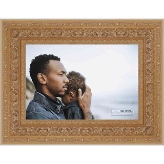 14x17 Ornate Gold Complete Wood Picture Frame with UV Acrylic, Foam ...