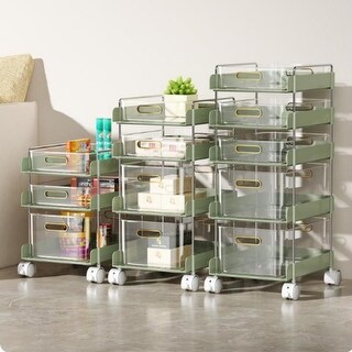 Movable Storage Rack with Board and Wheels - Bed Bath & Beyond - 38995659
