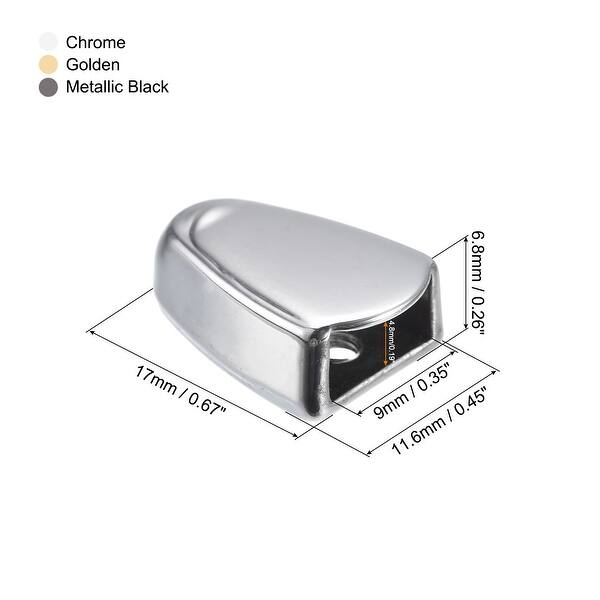 15Pcs 0.37'' Metal Triangle Zipper Stopper, 4 Colors - Chrome, Golden ...