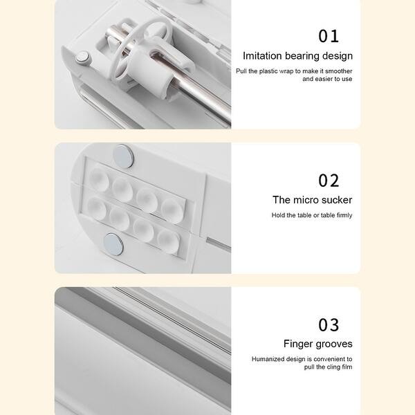 Wall Mounted Metal Sucking Disc Preservative Film Cutter Manual ...