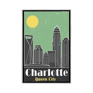 iCanvas "Charlotte, Green" by Fly Graphics Framed - Bed Bath & Beyond ...