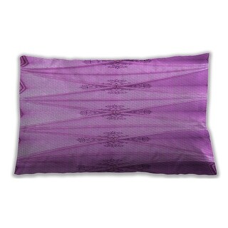 Ahgly Company Patterned Indoor-Outdoor Violet Purple Lumbar Throw ...
