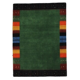 Canvello Hand Made Modern All Over Indo Gabbeh Rug - 4'8'' X 6'6'' - 4 ...