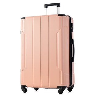 Durable Hardshell Luggage Suitcase Single Suitcase, Lightweight 4-Wheel ...