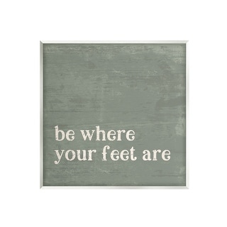 Stupell Stay Grounded Inspiring Rustic Typography Phrase Wood Wall Art ...