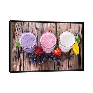 iCanvas "Fresh Fruits And Milk Shakes" by habovka Framed - Bed Bath ...