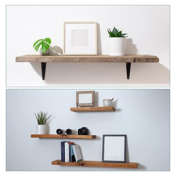 4Pcs 10 x 8 Inch Shelf Bracket Metal L Brackets Floating Shelf Brackets ...