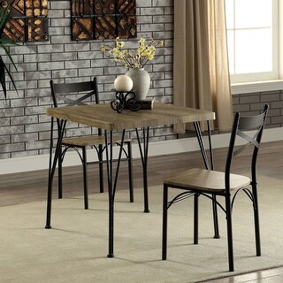 Palmer 3-Piece Dining Set, Gray and Bronze - Bed Bath & Beyond - 37998849