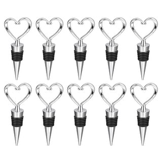 Heart Shape Reusable Wine Bottle Stoppers Beverage Sealing Plugs ...