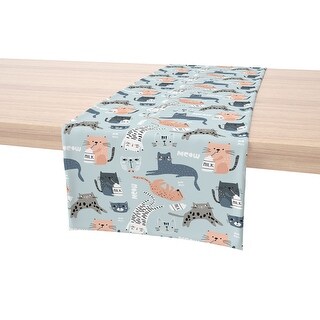 Fabric Textile Products, Inc. Table Runner, 100% Cotton, 16x108", Cats ...