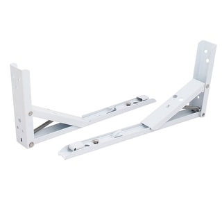 25cm 10" Length Spring Loaded Triangle Folding Shelf Support Bracket ...