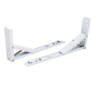 25cm 10" Length Spring Loaded Triangle Folding Shelf Support Bracket ...