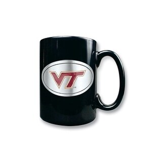 Collegiate Virginia Tech University 15 Oz. Black Ceramic Mug - Bed Bath ...