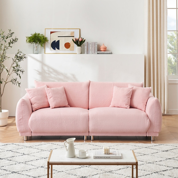 Modern pink sofa store