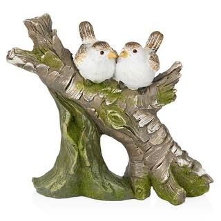 White Love birds on Wood Statue - Bed Bath & Beyond - 40100304