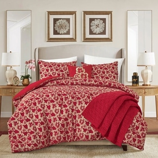 Oamra Luxury 5 Piece Comforter set - Bed Bath & Beyond - 43726974