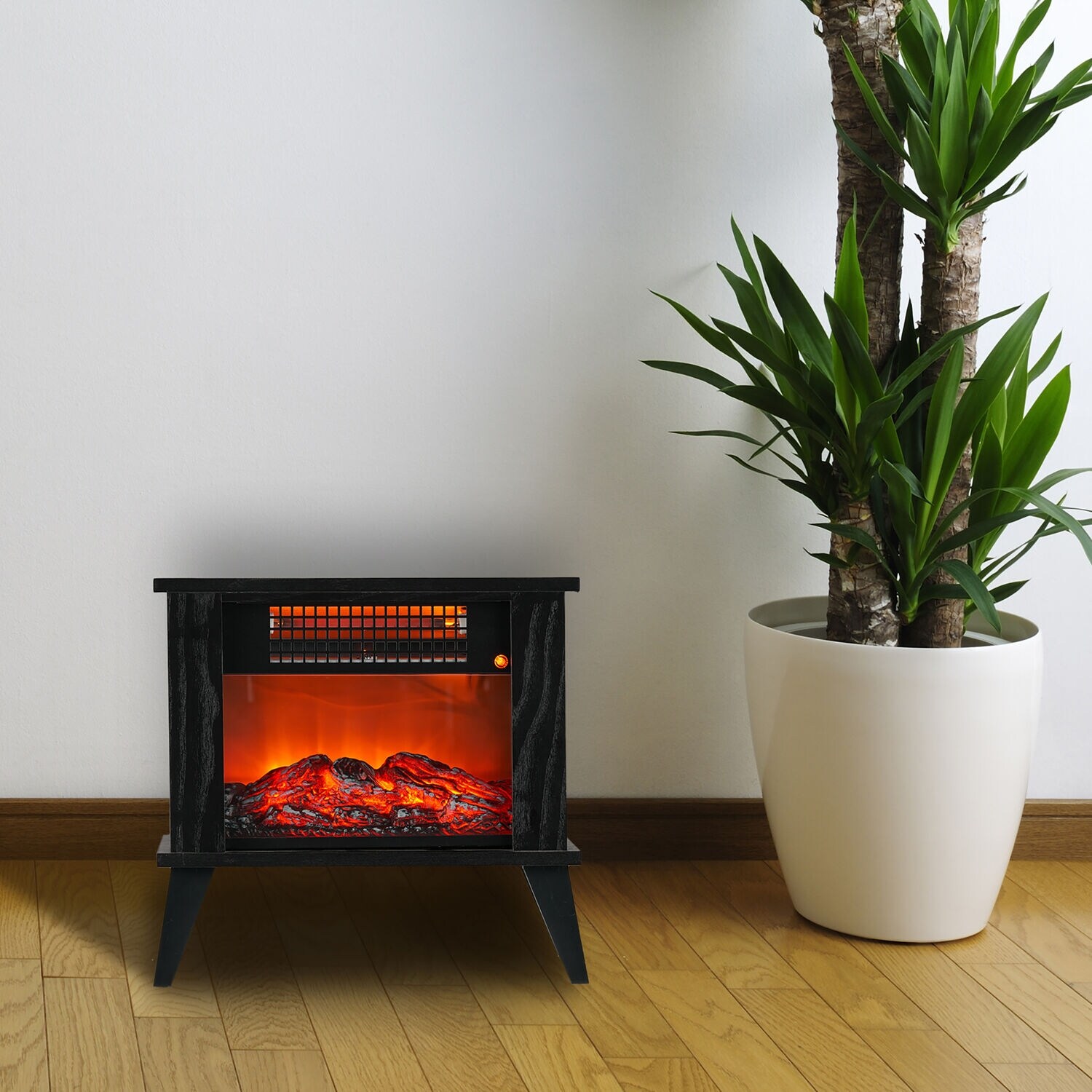 LifeSmart 1000W Tabletop Infrared Fireplace Space Heater Bed Bath Beyond 34937193