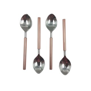 Set of 4 Tail Spoons- A - SILVER & COPPER - Bed Bath & Beyond - 41046387