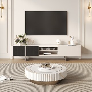 Romision Multi-Colored TV Stand Fits TVs up to 70 to 80 in. - Bed Bath ...