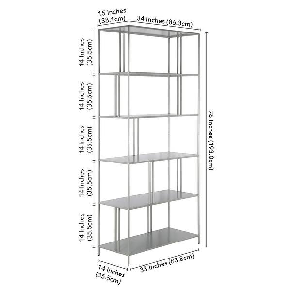 Cortland 34'' Wide Rectangular Bookcase - Bed Bath & Beyond - 30987799