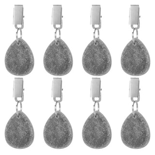 8PCS Marble Water-Drop Shape Tablecloth Weights with Metal Clip - Bed ...