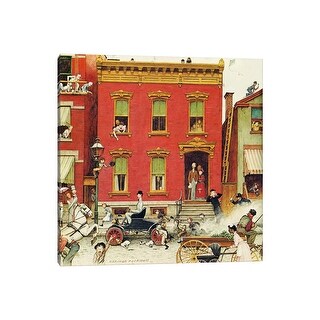 iCanvas "The Street Was Never the Same Again" by Norman Rockwell Canvas ...