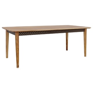 Partridge Rectangular 80-inch Dining Table Natural Sheesham - Bed Bath ...