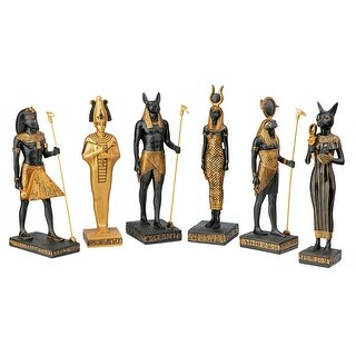 Design Toscano Gods of Ancient Egypt Statue Collection: Set of Six ...