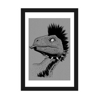iCanvas "Crested Punk Velociraptor" by Alberto Perez - Bed Bath ...