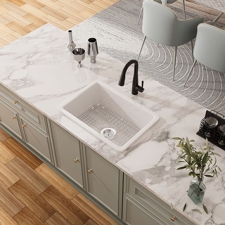 Eridanus Oslo 27-inch Undermount Drop-in Kitchen Sink - 27"L x 18"W x ...