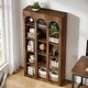5-Tier Arched Bookcase, 71'' Tall Wood Bookshelf Etagere Bookcase - Bed ...