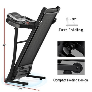 Premium Folding Treadmill with Handraill 3 Level Incline 12 Preset ...