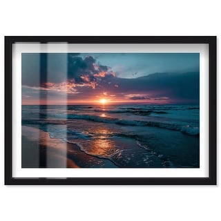 Evening Echoes I Sunset Wall Decor Shadowbox Print by Notoriart - Bed ...