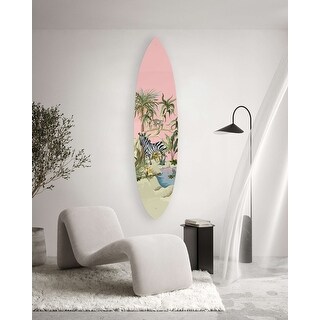Zebra Pattern Acrylic Surfboard Wall Art - Bed Bath & Beyond - 38056991