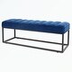 Metal Base Upholstered Bench for Bedroom and Entryway - Bed Bath ...