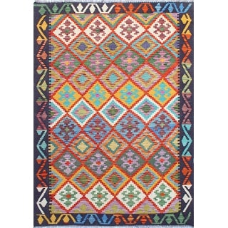 Flatweave Parto Red/Black Rug - 4'2" x 6'2" - Bed Bath & Beyond - 40844641