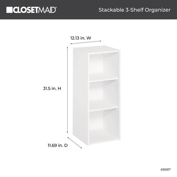 ClosetMaid Stackable Storage 3-Shelf Organizer - Bed Bath & Beyond ...