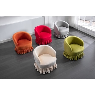 27.9" Mid-Century Swivel Barrel Chair Arm Chair for Hotel Bedroom ...