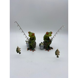 Fishing Frogs - Set of 2 - Bed Bath & Beyond - 39011666