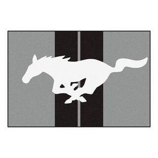 Ford - Mustang Horse 5 x 8 Foot Plush Non-Skid Area Rug - Bed Bath ...