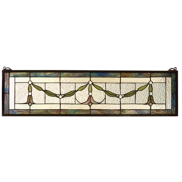 Meyda Tiffany Stained Glass Tiffany Window from the Arts & Crafts - Bed ...