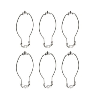 Aspen Creative 9 1/2" Lamp Harp with Saddle, Satin Nickel, 6 Pack - Bed ...