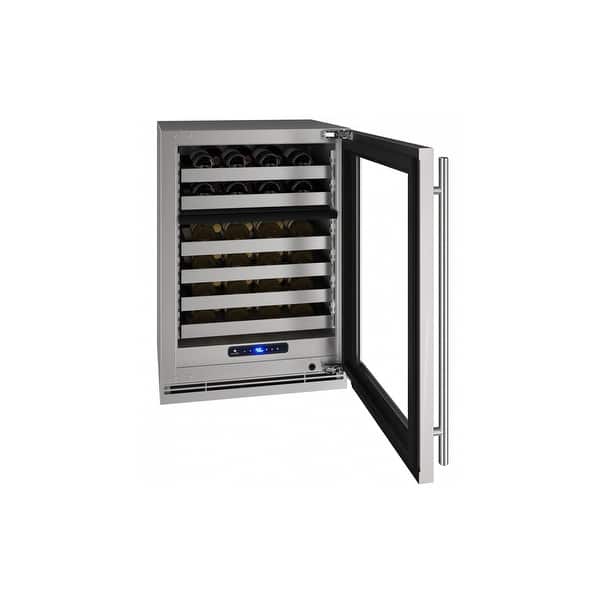 Wine Captain 24 In Dual Zone Reversible Hinge Stainless Frame 115v ...