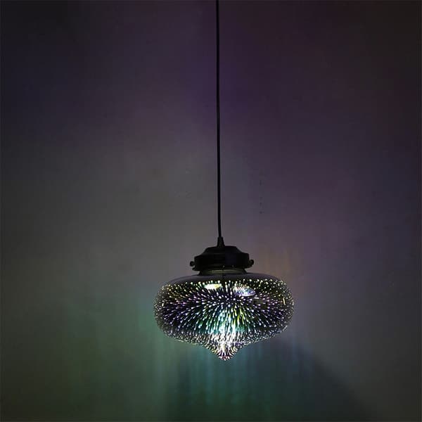 3D Glass Fireworks Chandelier Living Room Ceiling Lamp LED Pendant - 7. ...
