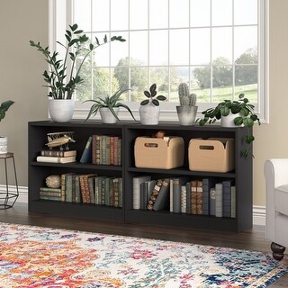 Universal Small 2 Shelf Bookcase by Bush Furniture (Set of 2) - 36.97"L ...