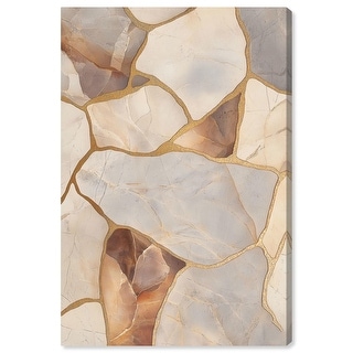 Textured Earthy Tones II Canvas by Art Remedy, Gallery Wrapped - Bed ...