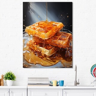 Designart "Waffle Window II" Breakfast Wall Art - Bed Bath & Beyond ...
