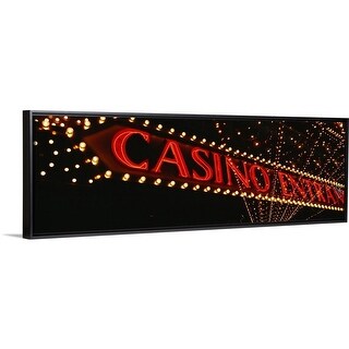 "Low angle view of neon sign, Las Vegas, Nevada" Black Float Frame ...